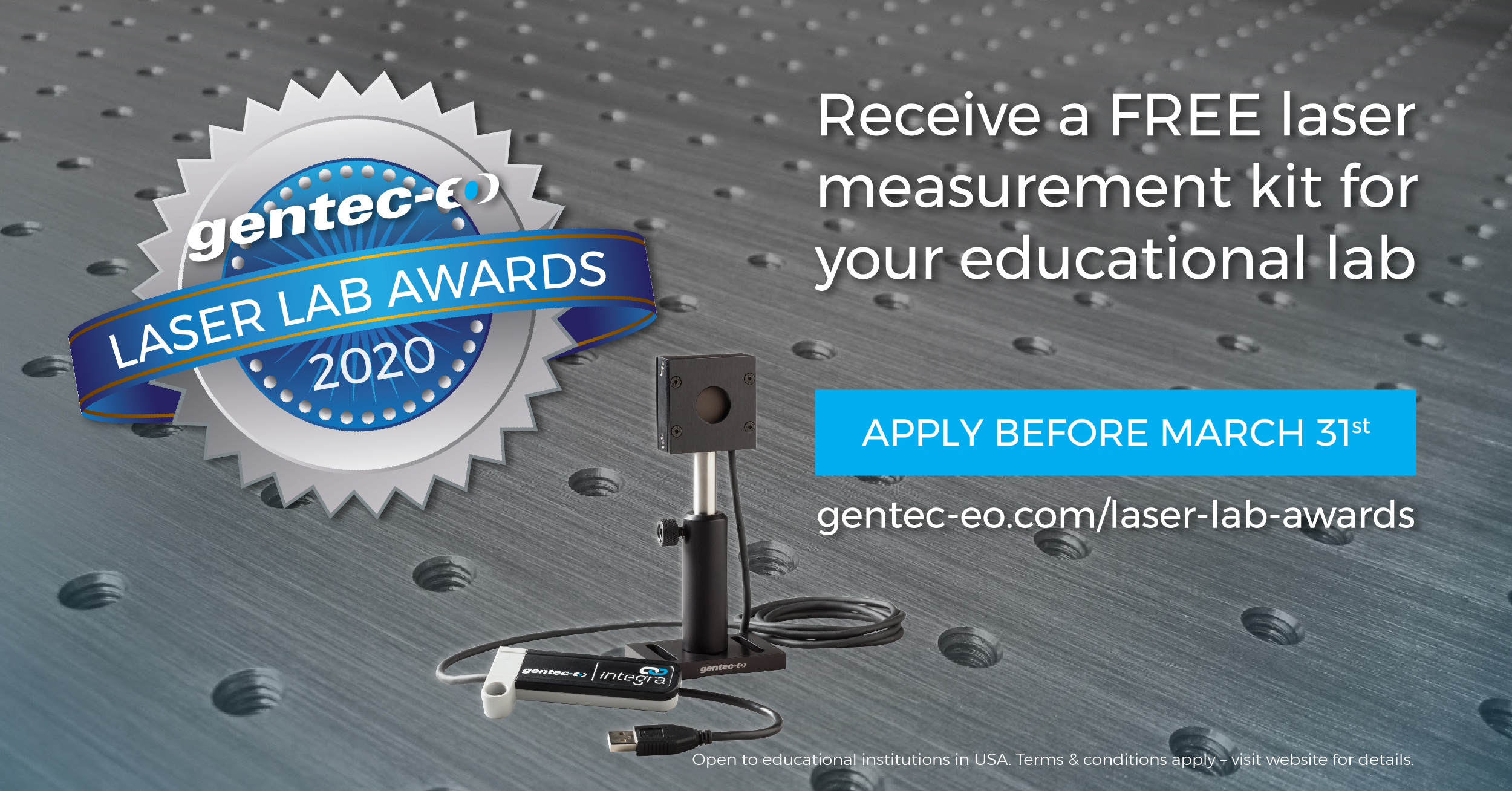 Gentec-EO Laser Lab Awards - Gentec-EO